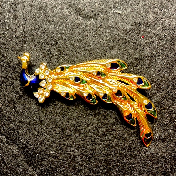 Jewelry | Peacock Pin | Poshmark